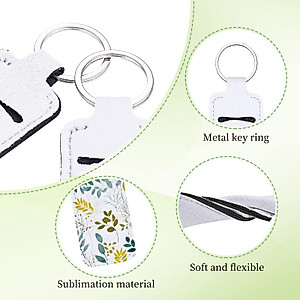 Wyleaves Premium Personalized Chapstick Holder Keychain, Custom Photo Text Chapstick Holder Keychains Lipstick Holder Neoprene Lipstick Keychain Holder, 1pcs