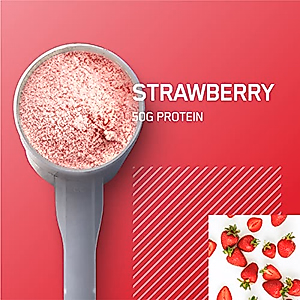 Optimum Nutrition Serious Mass Weight Gainer Protein Powder, Vitamin C, Zinc and Vitamin D for Immune Support, Strawberry, 6 Pound (Packaging May Vary)