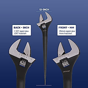 Lichamp 12-Inch Adjustable Construction Spud Wrench