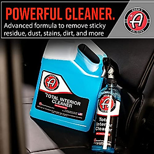 Adam’s Total Interior Cleaner & Protectant (16oz) - Car Interior Quick Detailer & SiO2 Protection - Ceramic Infused UV Protection, Anti-Static, OEM Finish - For Leather, Vinyl, Plastics, Glass & More
