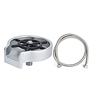 Glass Rinser, Stainless Steel Cup Washer for Sink Automatically Spray Water Highpressure for Restaurants for Commercial Use for Hotels for Bars