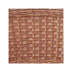 Jeco Honey Wicker Chair with Green Cushion