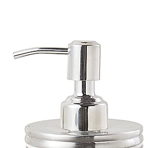 Madison Park Tesera Glass Bathroom Accessory Set, Stainless Steel Top, Handcrafted Mosaic Tiles, Vanity Décor, Lotion / Soap Dispenser with Pump, Tumbler, Covered Jar, Multi-Sizes, Silver/Gold 3 Piece