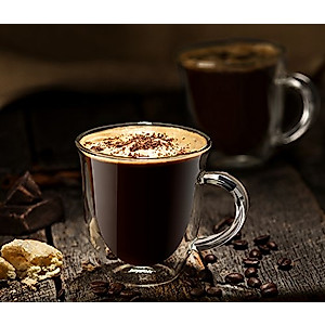 JoyJolt Serene Double Walled Insulated Glasses Coffee Mug (Set of 2) 7.4 Ounces