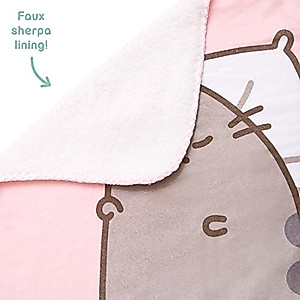 Pusheen Mini Throw Blanket for Cozy, Soft Comfort 24 x 24 inches (Zzzz Snooze)