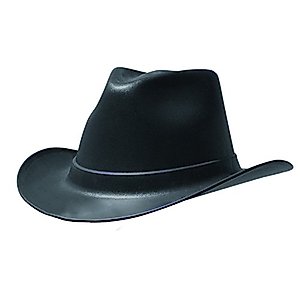 OccuNomix VCB200-06 Vulcan Cowboy Style Hard Hat with Ratchet Suspension, Black, One Size