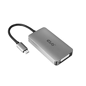 Club3D CAC-1510-A USB Type C to Dual Link DVI-D Cable Adapter Support 3840x2160@30hz, 2560x1600@60Hz HDCP Off for Apple Cinema Displays M/F