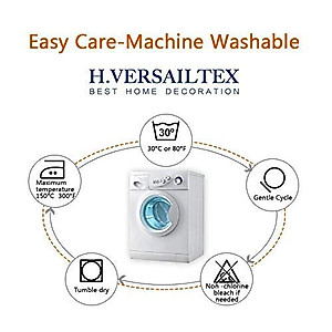 H.VERSAILTEX Dining Chair Covers Velvet Stretch Chair Covers for Dining Room Set of 6 Parson Chair Slipcovers Chair Protectors Covers, Soft Thick Solid Velvet Fabric Washable, Ivory