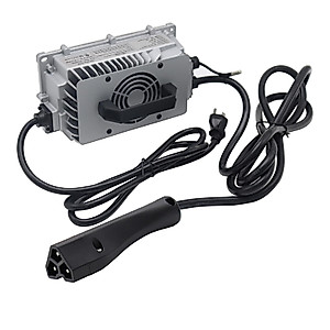 Replacement Golf Cart Battery Charger 48V 15A for 48 Volt Ez-Go EZgo RXV/TXT with RXV Plug 3 Prong Connector