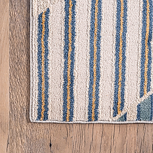 nuLOOM Skyler Contemporary Geometric Diamond Area Rug, 4x6, Beige