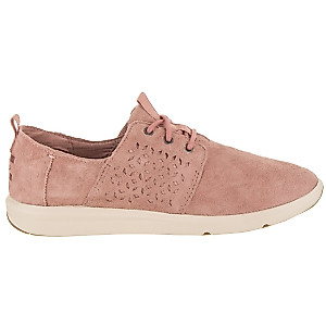 TOMS Womens Del Rey Lace Up Sneakers Shoes Casual - Pink - Size 5 B