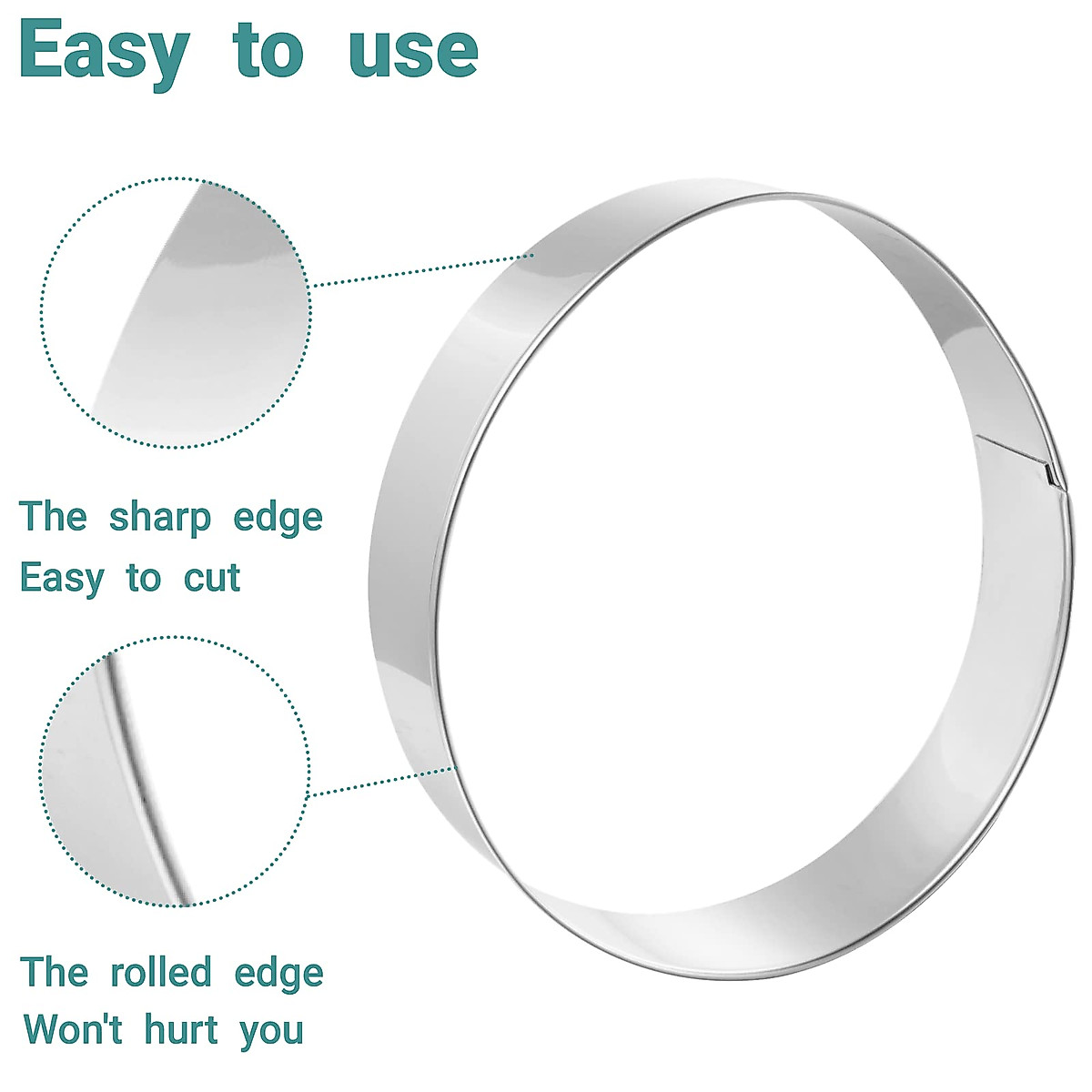 JOB JOL Cookie Cutters 6 PCS, Easter Cookie Cutters, 3'' to 3.5''