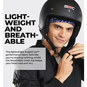 Cooling Helmet Liners - Do Rag Skull Caps for Men - Cooling Head Wraps, Hard Hat Liner - Motorcycle Pirate Bandana