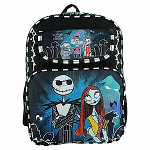 Nightmare Before Christmas Jack and Sally 16 Backpack