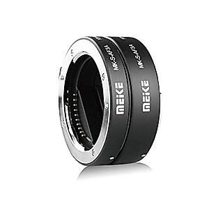 MEIKE MK-S-AF3A Metal Auto Focus Macro Extension Tube Adapter Ring (10mm+16mm) for Sony Mirrorless E-Mount FE-Mount A7 NEX Camera A7 A7M2 NEX3 NEX5 NEX6 NEX7 A5000 A5100 A6000 A6300 A6500 A9 A7III