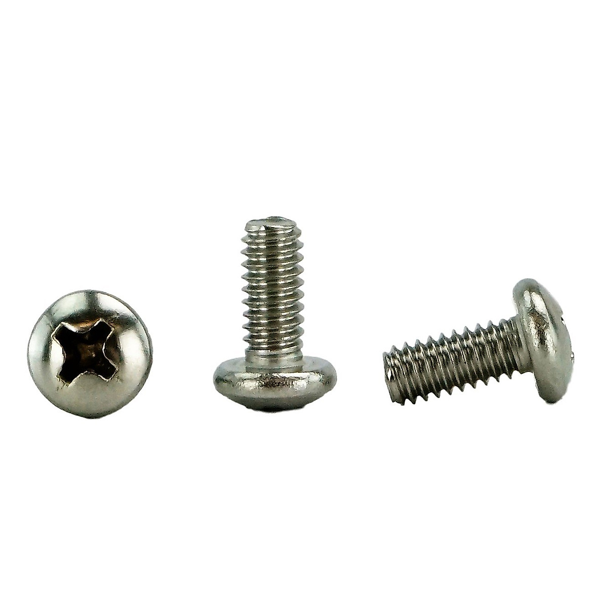 Chenango Supply Stainless 8-32 x 3/8inches (3/8inches to 3inches Lengths Available) Pan Head Machine Screws, Full Thread, Phillips Drive, Stainless Steel 18-8, Machine Thread (100 pcs, 8-32 x 3/8)