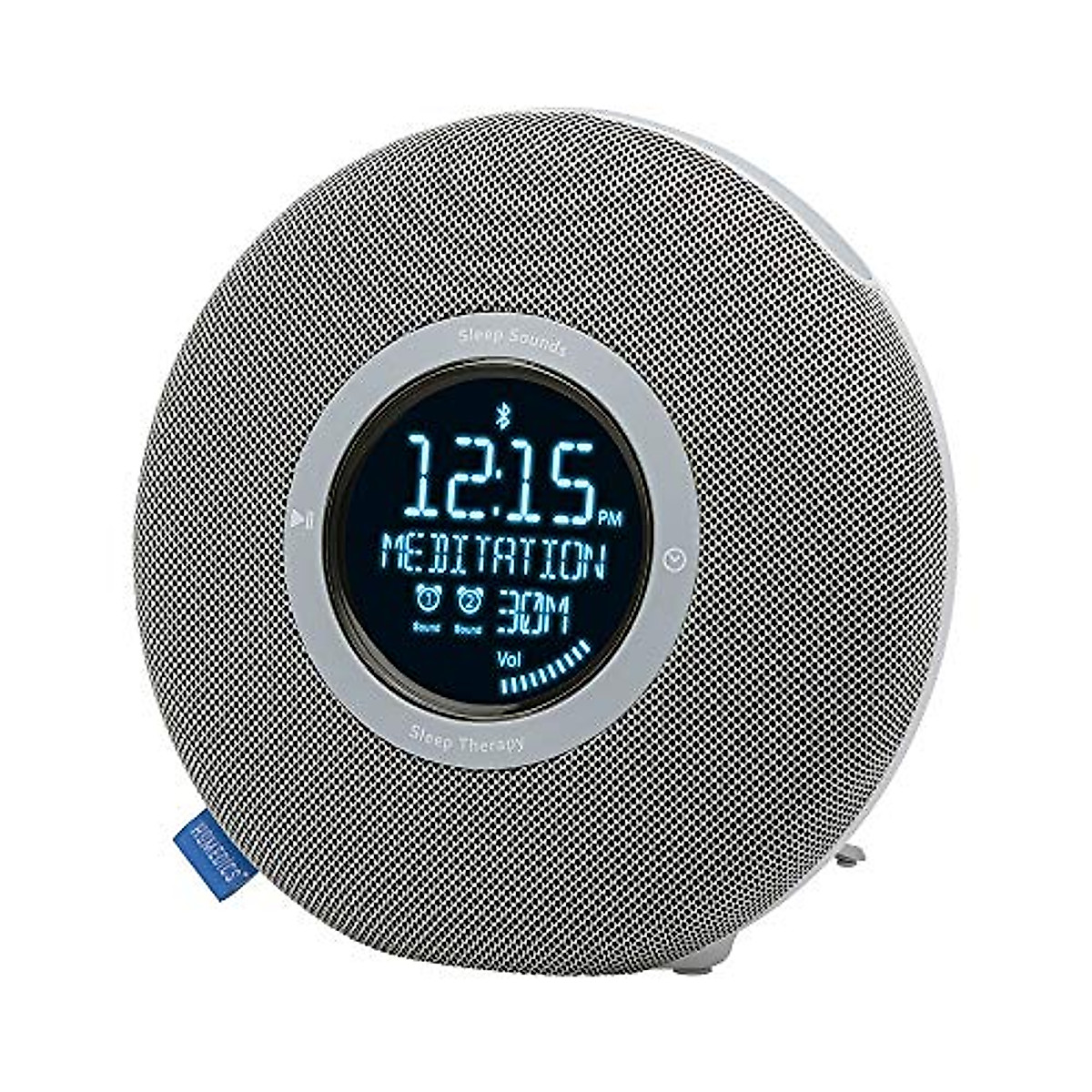 HoMedics® Deep Sleep Revitalize Sleep Sound Alarm Clock 9 Programs, 4 White Noises, 10 Sounds Incl. Nature/Meditation, Volume Control, Auto-Off Timer