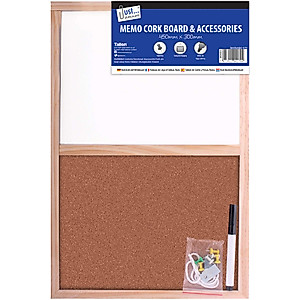 Tallon Just Stationery 450x300mm Split Cork/Dry Wipe Board