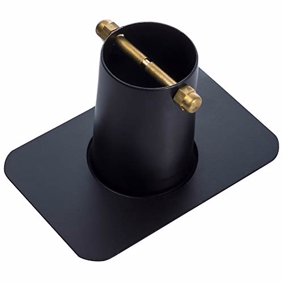 Monarch Rain Chains 20042 Black Aluminum Powder Coated Gutter Adapter Rain Chain Installation, Standard