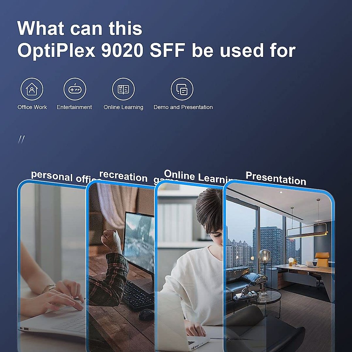 Dell OptiPlex 9020 i7 SFF Desktop Computer,Intel Quad Core i7-4770 up to 3.90GHz, 32GB Ram New 1TB SSD, AX200 Built-in WiFi 6, DVD-RW Dual Monitor Supported, Windows 10 Pro (Renewed)