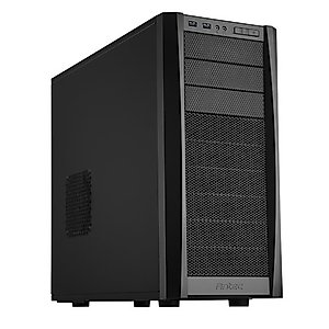 Antec Gaming Series Three Hundred Two Mid-Tower PC/Gaming Computer Case with 9 Tool-Less Drive Bays, 2 SSD, 120/140mm Fans x 2 Pre-Installed, 4 Fan Mounts for ATX, M-ATX and Mini-ITX,Black