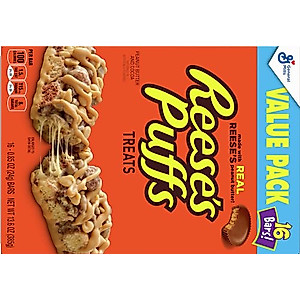 Reese's Puffs Breakfast Cereal Treat Bars, Peanut Butter & Cocoa, 16 ct