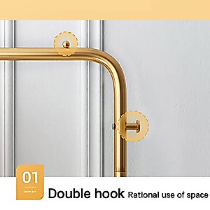 Garment Rack Storage Shelves Clothes Rack, Metal Clothing Rack Freestanding Closet Organizer for Hanging Clothes, Portable Multi-Functional Standard Rod with Bottom Rack, 150×147cm