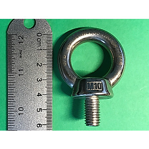 US STAINLESS Stainless Steel 316 Lifting Eye Bolt 10mm M10 Marine Grade Heavy Duty
