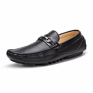 Bruno Marc Men's Black Driving Moccasins Penny Loafers Slip on Loafer Shoes Size 15 BM-Pepe-3