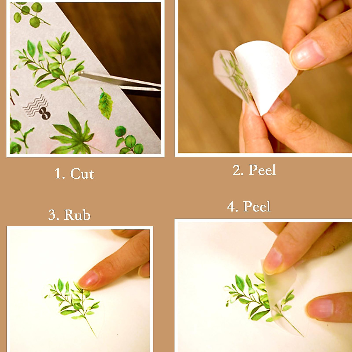 Rub on Transfers for Crafts, 16Sheets Mushroom Rub on Transfer Stickers Rub on Stickers Transfer Stickers Rub on Transfer Rub on Transfer Paper Rub on Decals Transfers for Crafts for Scrapbook DIY