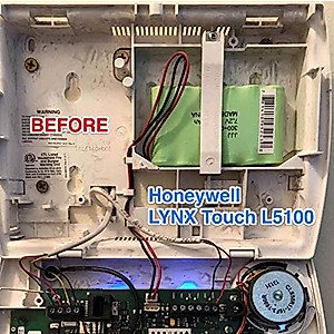 300-03866 3-Pin Connector Battery for HONEYWELL Lynx Touch 5100, Lynx 5200, Lynx 5210, Lynx Touch 7000, LYNXRCHKIT-SHA, JJJ WALYNX-RCHB-SHA ADT Ademco system, 3700mAh
