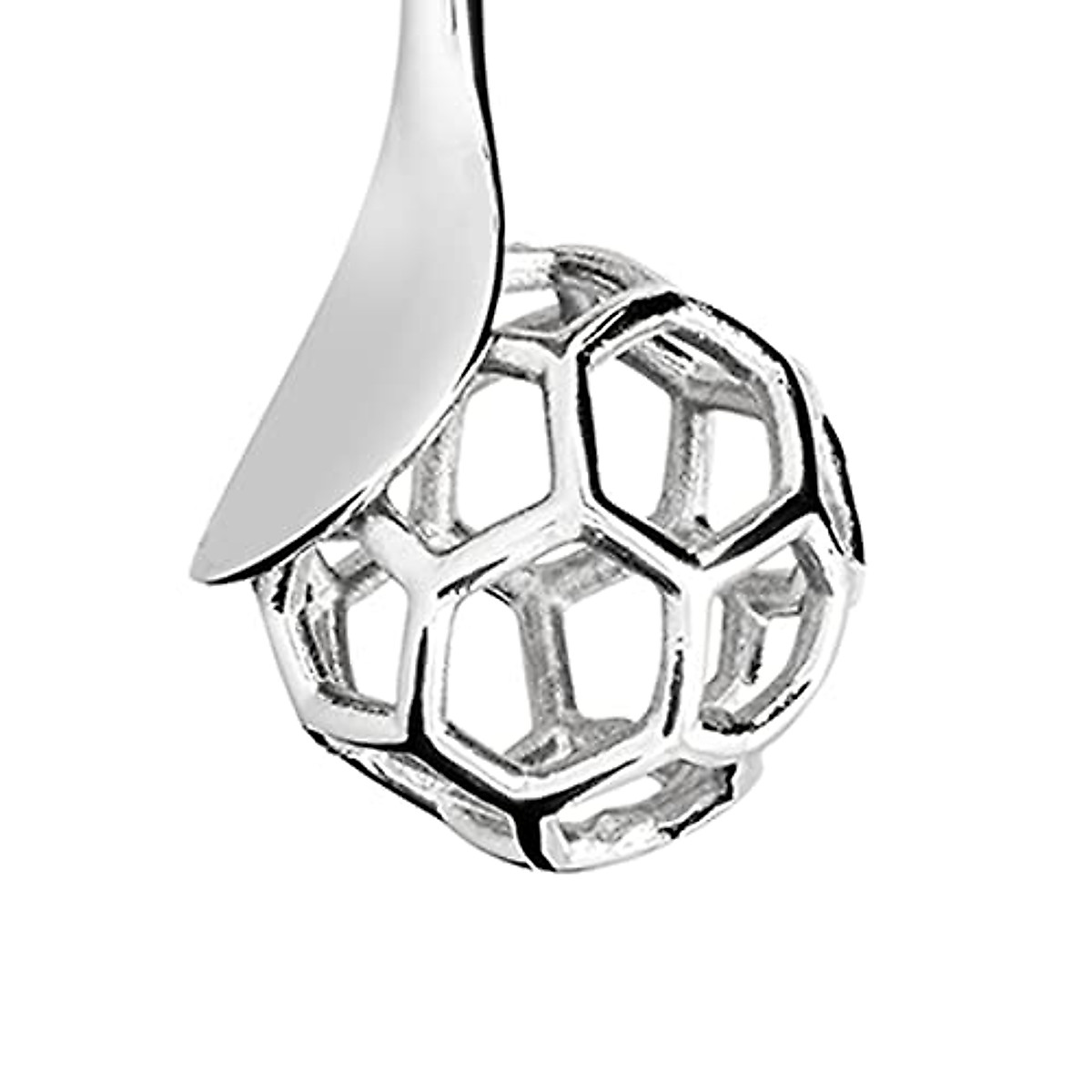 Alessi Acacia Honey Dipper, One size, Silver