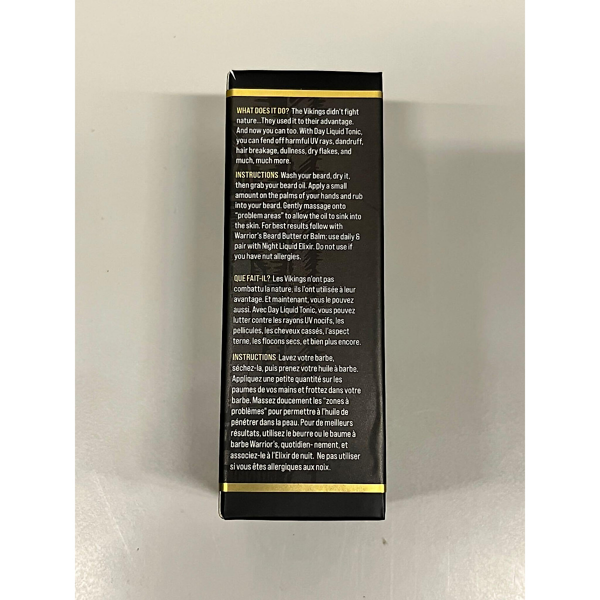The Beard Struggle - Day Liquid Tonic Beard Oil - Gold Collection, Valhalla's Gates - Beard Oil for Men - Moisturize, Softens Hair, Reduces Itch - Day Time Beard Growth Oil (1 Fl oz)