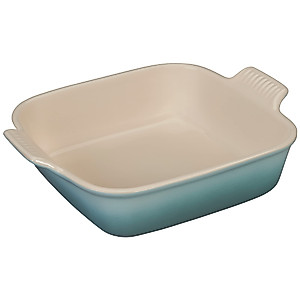 Le Creuset Stoneware Heritage Square Dish, 3 Qt. (9"), Sea Salt