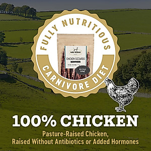 Farm Hounds - Chicken Gizzards - Premium Natural Chicken Jerky For Dogs - From 100% Humanely Raised Chicken - Break-To-Size - Great For Training & Treats - No Added Fillers - Made in USA - 4oz -1 Pack