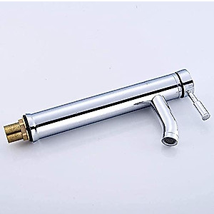 LUOFDCLDDD Water-Tap Bathroom Sink Tap Kitchen Sink Tap Stainless Steel Basin Faucet Polished Deck Mounted Bath Faucet Single Handle Hole Sink Mixer Water Tap Kitchen Faucet/a