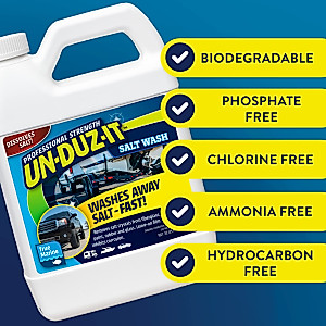 UN-DUZ-IT Salt Wash Concentrate, Car, RV, and Boat Wash, 32 Fl Oz Bottle