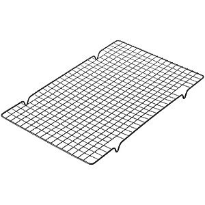 Wilton Recipe Right 16 Inch x 10 Inch Non-Stick Cooling Grid, Black