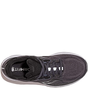 Saucony Women's Ride 14 Running Shoe, CHARCOAL/BLACK, 9 Medium