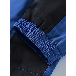 JMIERR Mens Lightweight Rain Jacket Casual Long Sleeve Active Windbreaker Golf Coats, US 46(XL) A Sky Blue