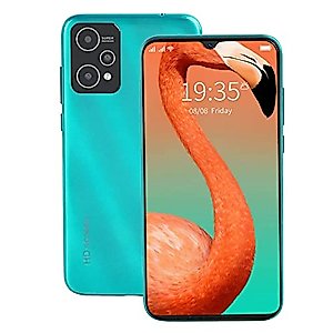 Yoidesu 10Pro 5G Unlocked Smartphone, Green 6in HD Screen 4GB RAM 32GB ROM Mobile Phone, Front 8MP Rear 16MP, 6000mAh Battery, Face Recognition, Dual SIM Cell Phone for Android 11 (US Plug)