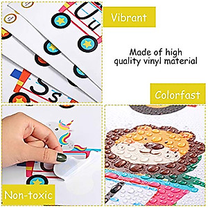 Alphabet Train Wall Decals Peel Stick Animals Alphabet Wall Sticker Early Learning Classroom Bedroom Nursery Playroom Decoration for Children Kids Teens (6 Pieces)