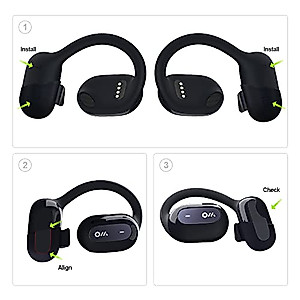 Oladance Ear Supporters for Oladance Open Ear Headphones, More Secure Fit and Anti Fall-Off, 3 Pairs Ear Support Accessories for Open Wearable Stereo (Blue/Orange/White)