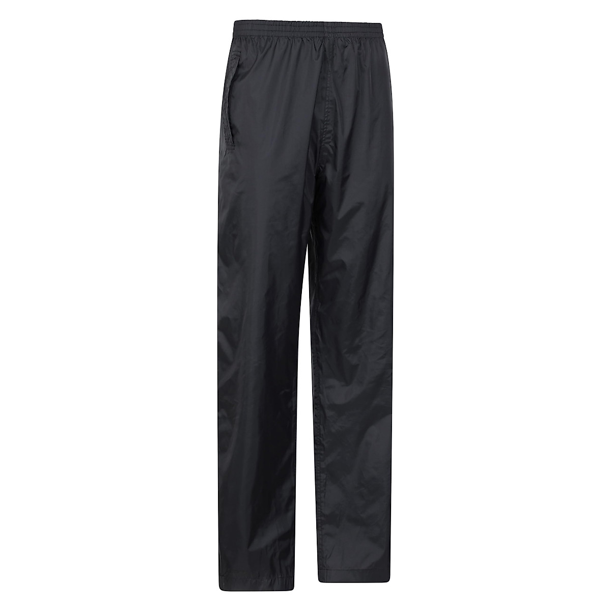 Mountain Warehouse Pakka Womens Waterproof Rain Over Pants - Packaway Bag Black 8