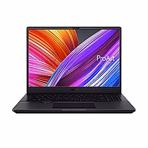 ASUS ProArt StudioBook 16 OLED Laptop, 16" 3840x2400 OLED Display, Intel core i7-12700H, 16GB RAM, 1TB + 1TB M.2 NVMe PCIe 4.0 SSD, Nvidia Geforce RTX 3070Ti, Win 11 Home, H7600ZW-DB76