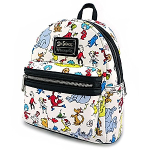 Loungefly Dr. Seuss Backpack Character All Over Print Mini Backpack