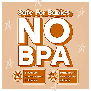 Itsy Bitsy People Baby Toothbrush, 360 Degree Bristle Silicone Baby Toothbrush 6 to 12 Months, and Toddler Toothbrushes 1-2, Set of 2 - Blue