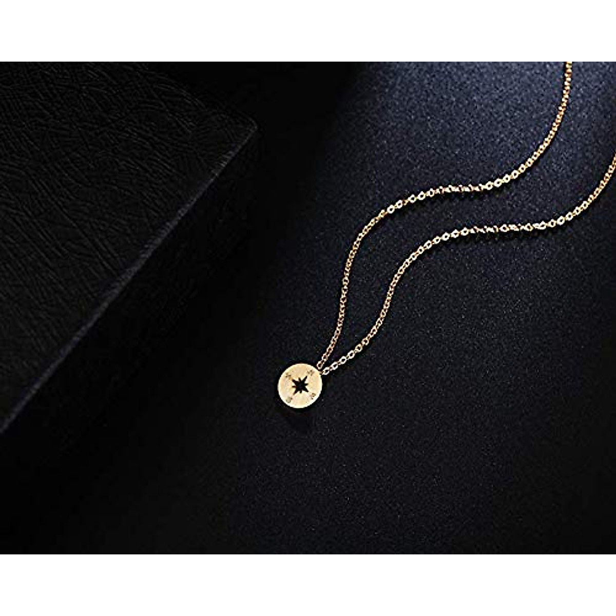 Hundred River Friendship Necklace with Meaning Compass Necklace Mountain Necklace with Message Card Gift Card (Mountain Necklace comass Necklace)