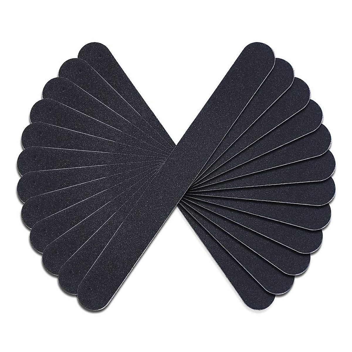 12Pack IFUNSON Professional Nail File Double Sided 120/180 Grit, Emery Board Manicure Pedicure Tool Black