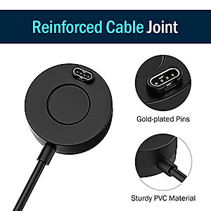 TiMOVO Charger Dock Compatible with Garmin Venu3/3S/Fenix 5/Fenix 6,2Pack Portable Charging Dock Station Cradle with USB Cable Fit Venu 3/3S/Fenix 5/5S/5X/6/6S/6X/Forerunner 935/245/945/Vivoactive3